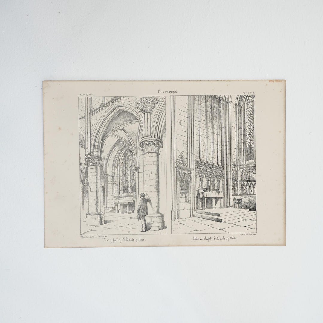 19th Century Lithograph by William Eden Nesfield. Plate No 031 - Etsy