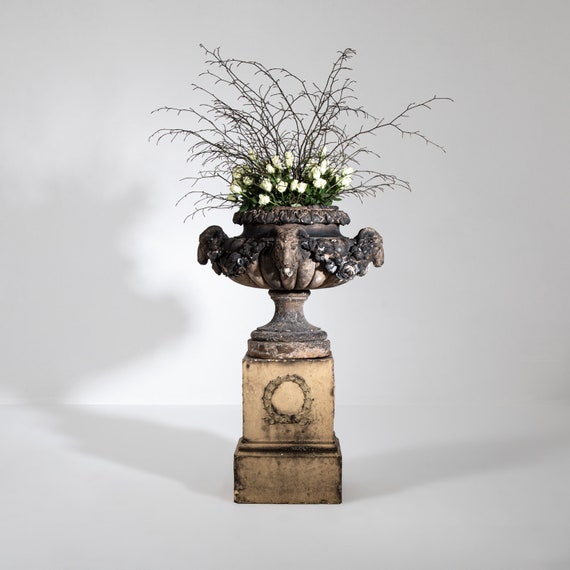 Buff Terracotta Garden Urn by Pulham and Sons | Etsy