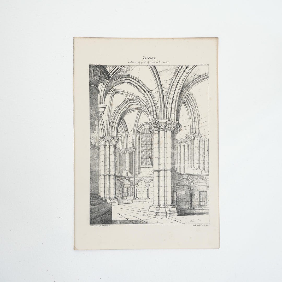 19th Century Lithograph by William Eden Nesfield. Plate No 088 - Etsy