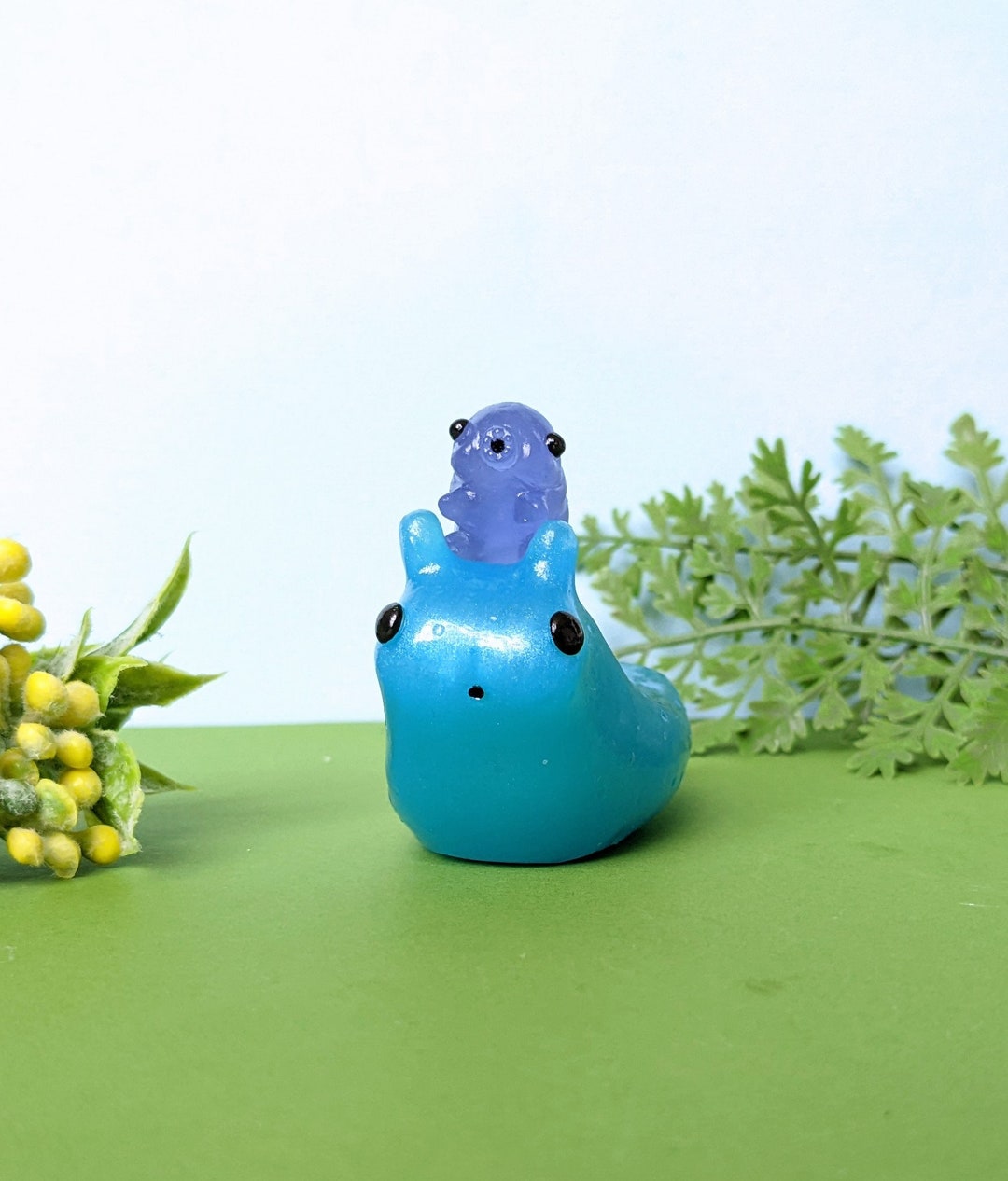 Little Slug and Water Bear Resin Figure Cute Bug Decor - Etsy