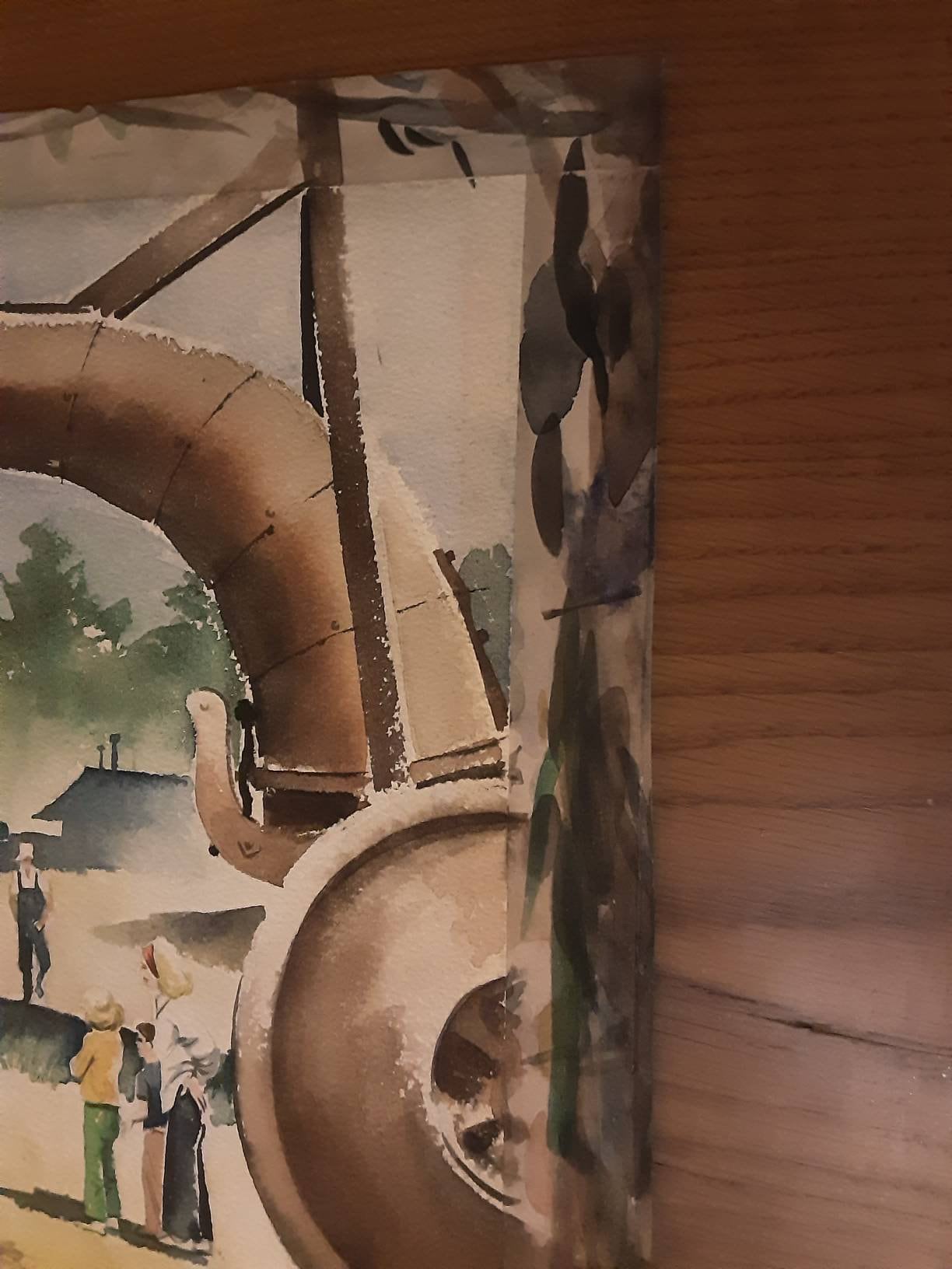 Vintage 1970s Dean Davis Print Watercolor/ Evansville | Etsy