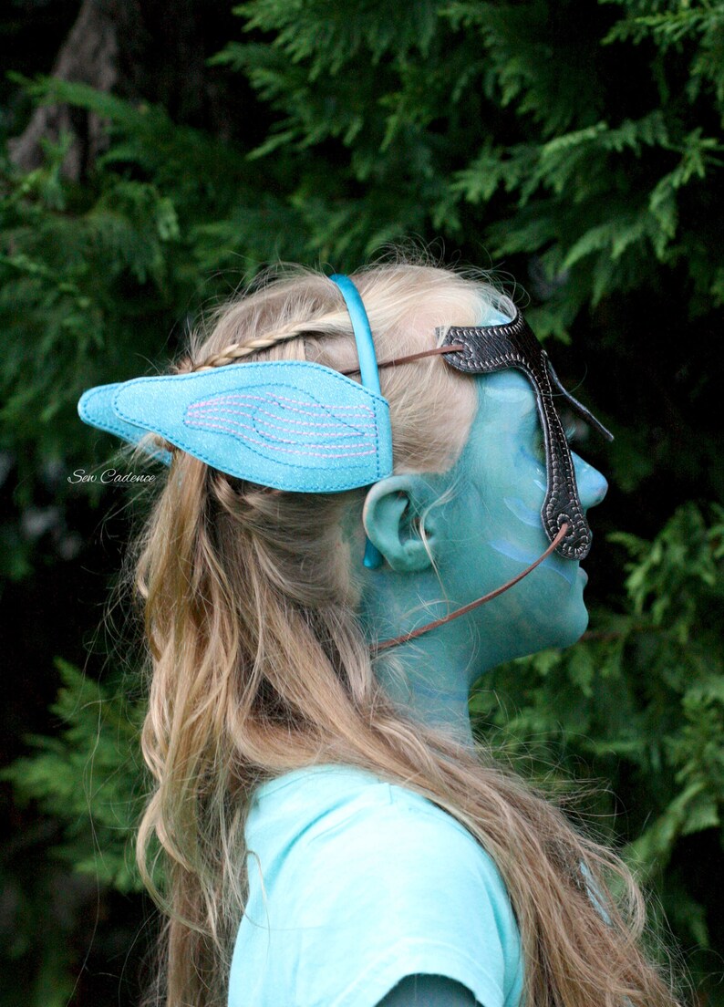 Navi Ears & Mask Avatar Ears and Battle Mask Pandora Blue | Etsy