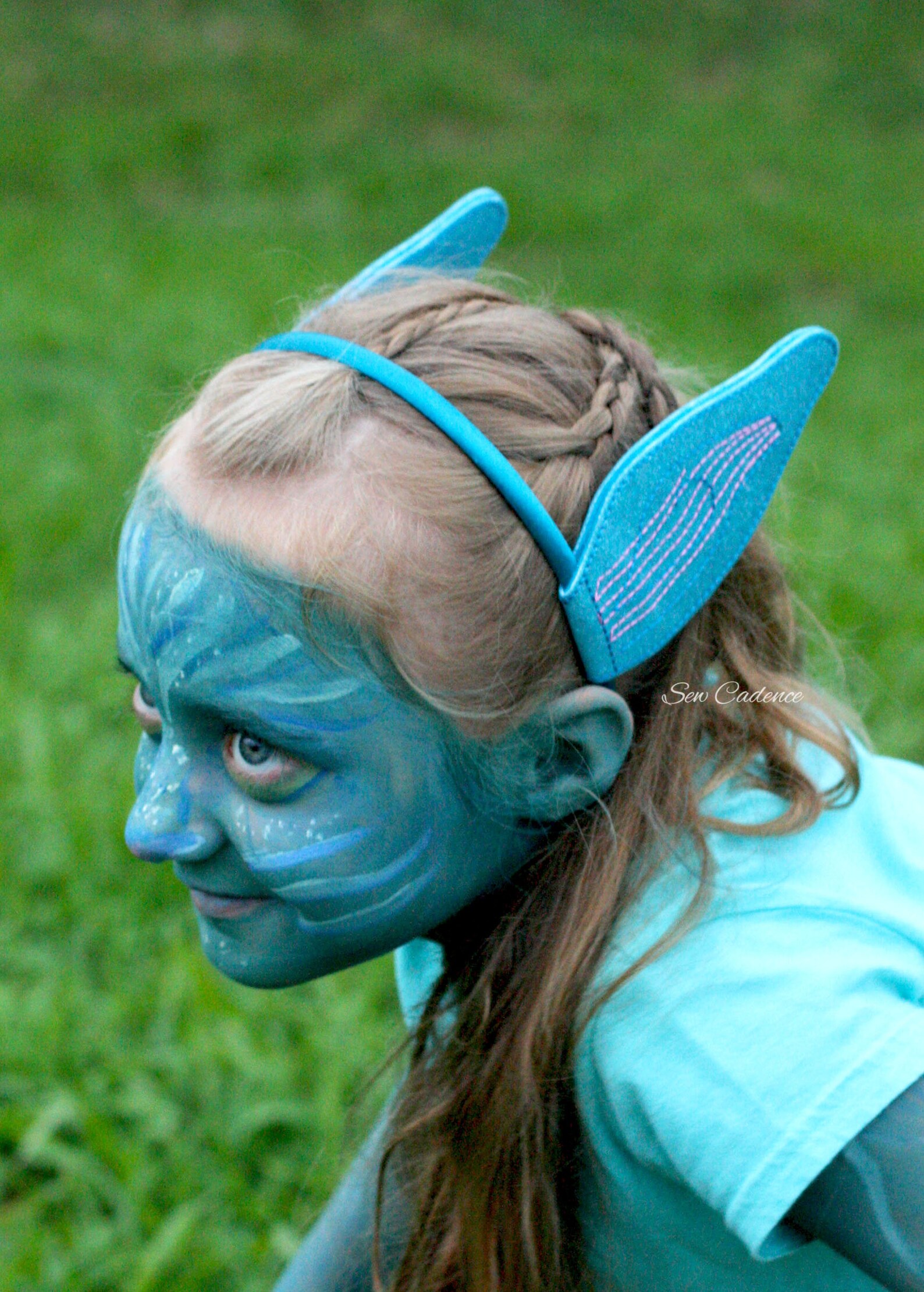 Navi Ears & Mask Avatar Ears and Battle Mask Pandora Blue | Etsy