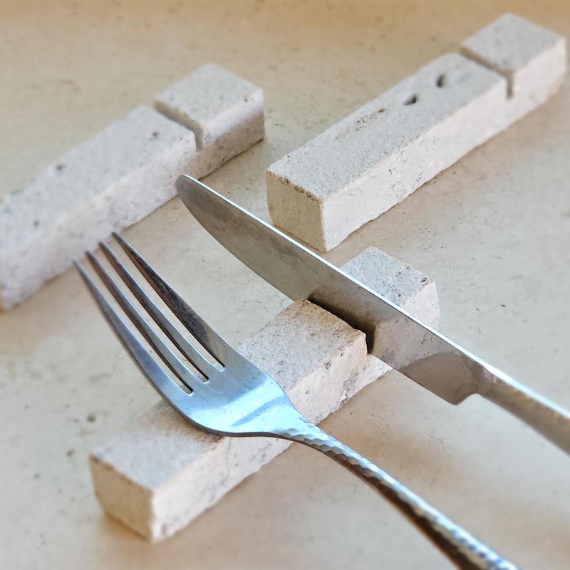 Rustic Stone End Table - Etsy