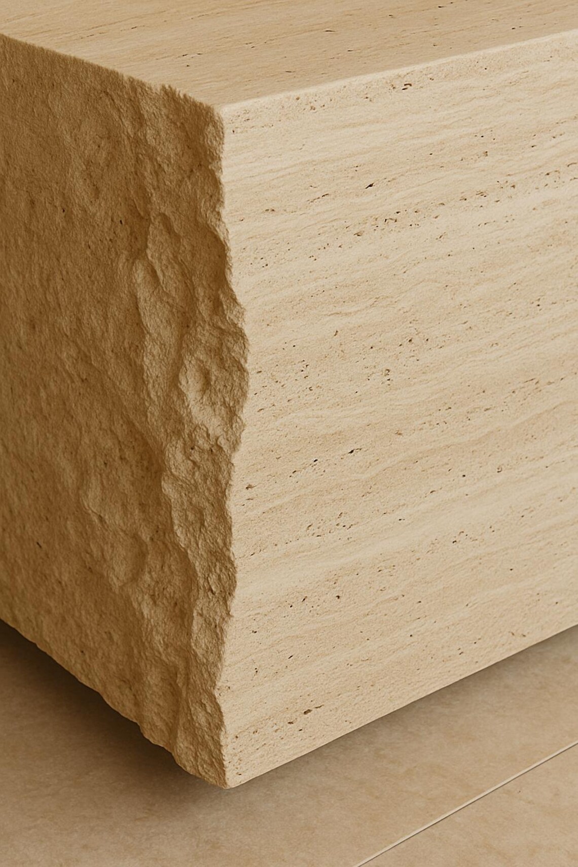 Travertine Stone Front Desk - Natural Stone Luxury Reception - Desk - Etsy