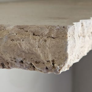 Travertine Floating Shelves, Custom Natural Travertine Chiseled Shelf ...