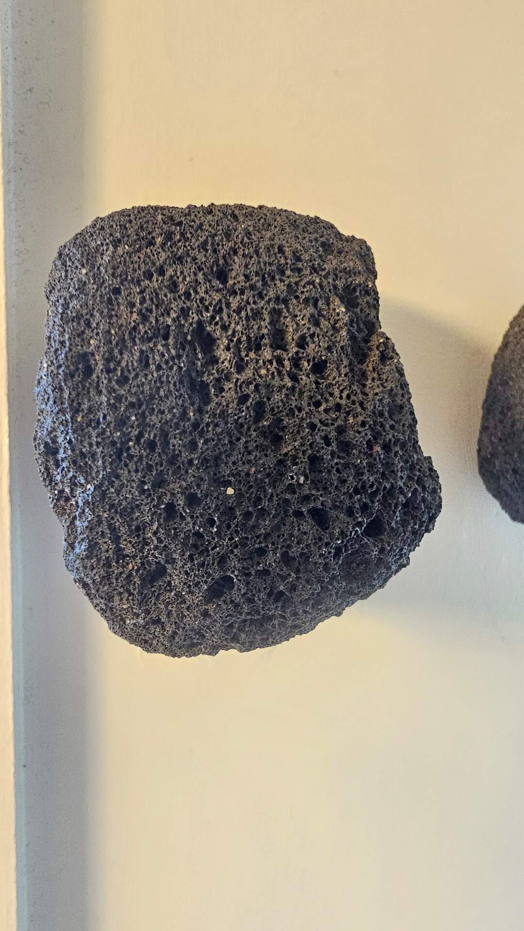 Wabi Sabi Lava Stone Hook Black Rounded - Etsy