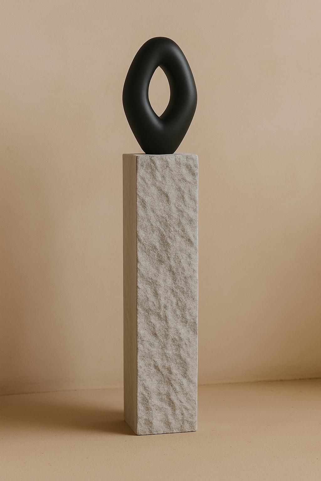 Marble Pedestal Column Raw Face - Plinth - Monolith - Sculpture Stand ...