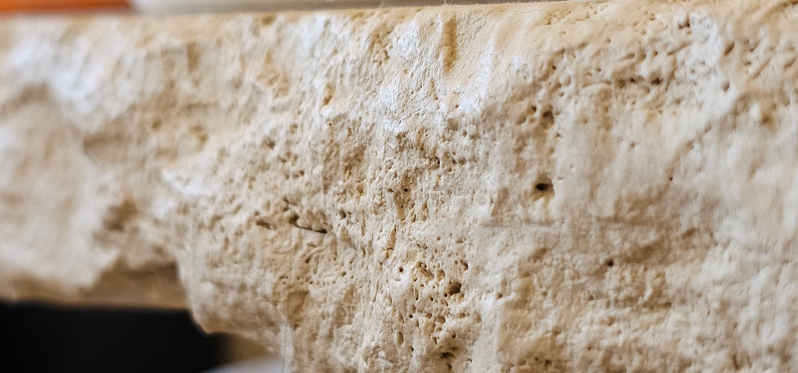 Chiseled Travertine Floating Shelf - Natural Stone Shelves - Invisible ...