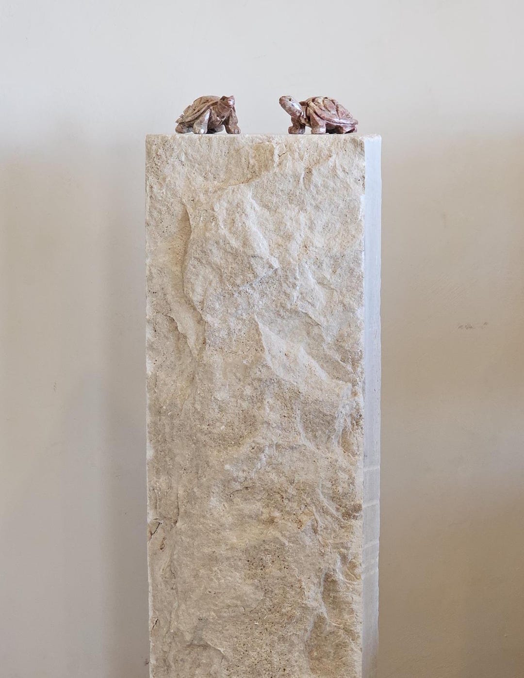 Travertine Pedestal Column - Plinth - Monolith - Etsy