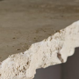 Travertine Floating Shelves, Custom Natural Travertine Chiseled Shelf ...