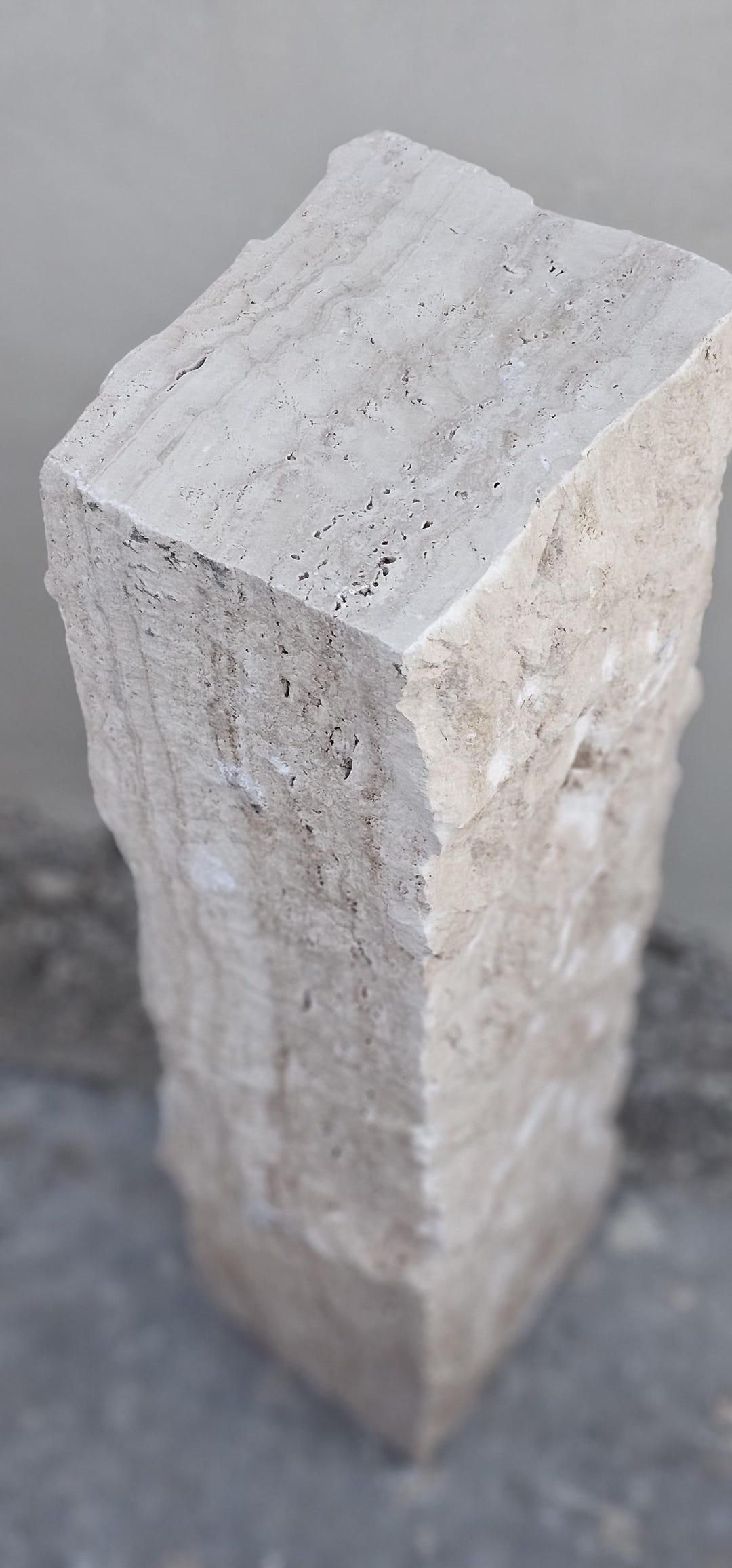 Travertine Pedestal Column - Plinth - Monolith - Etsy