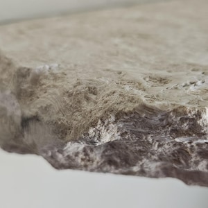 Shell Limestone Floating Shelf With Chiseled Edges. Natural Stone ...
