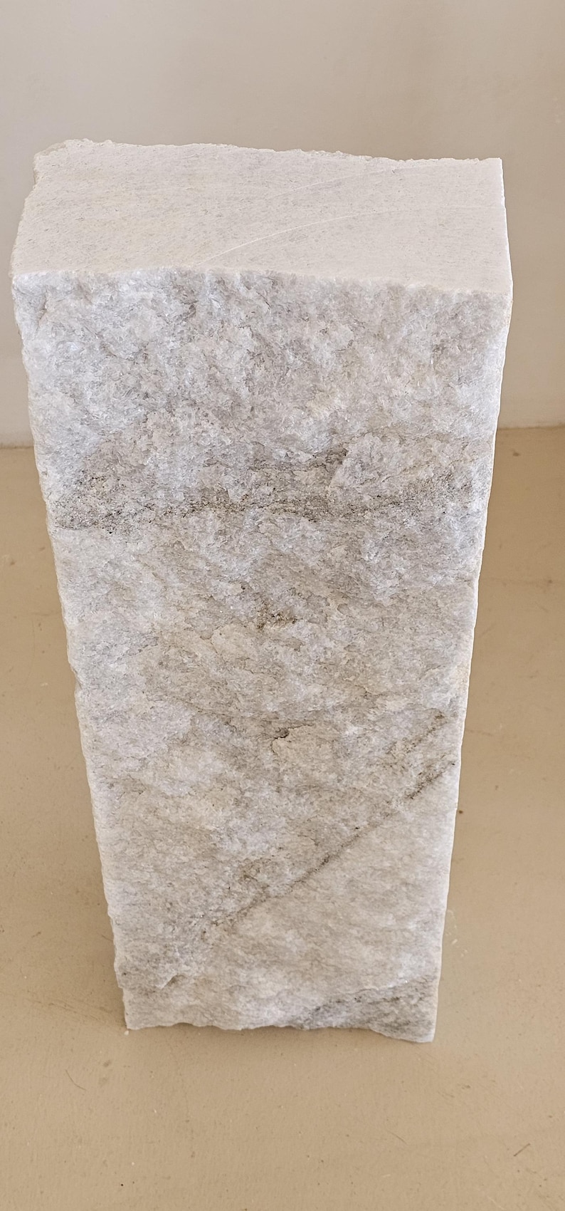Marble Pedestal Column Raw Face - Plinth - Monolith - Sculpture Stand ...