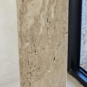 Travertine Pedestal Column - Plinth - Monolith - Solid Stone Block ...