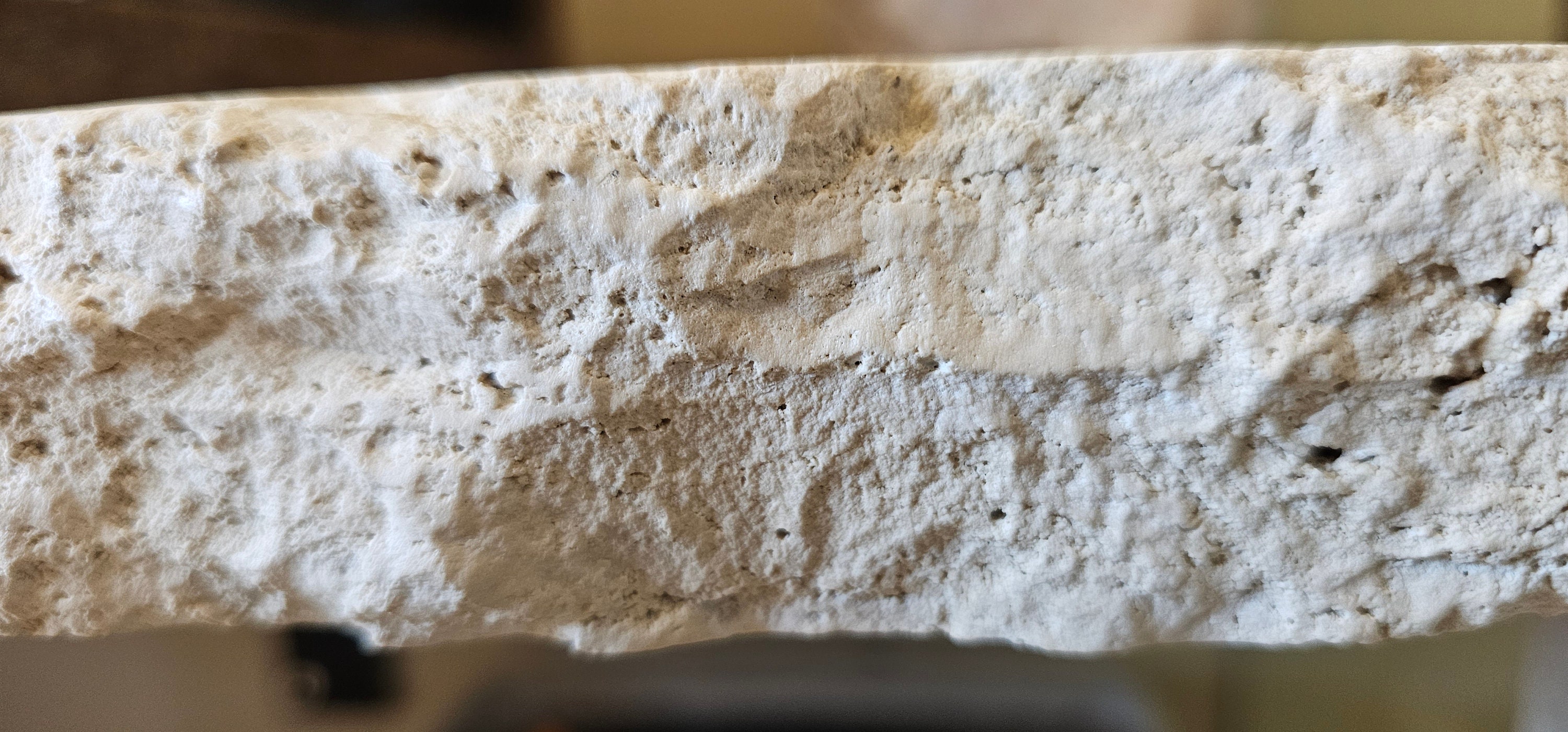 Chiseled Travertine Floating Shelf - Natural Stone Shelves - Invisible ...