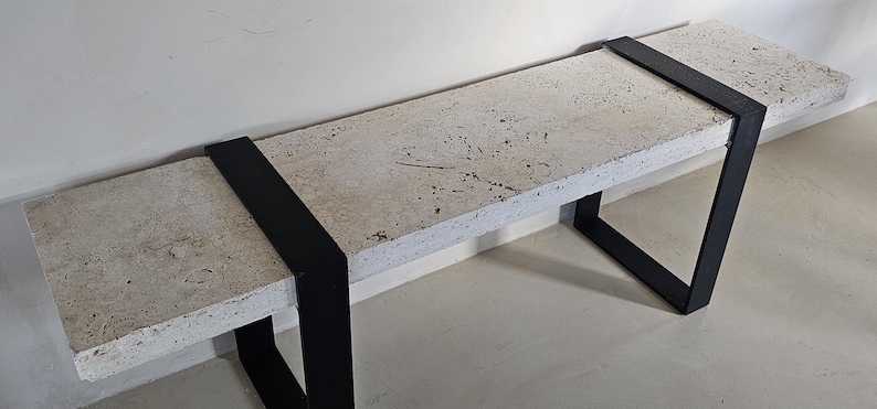 Travertine Bench - Etsy