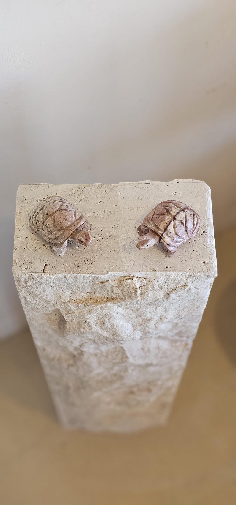 Travertine Pedestal Column - Plinth - Monolith - Sculpture Stand ...