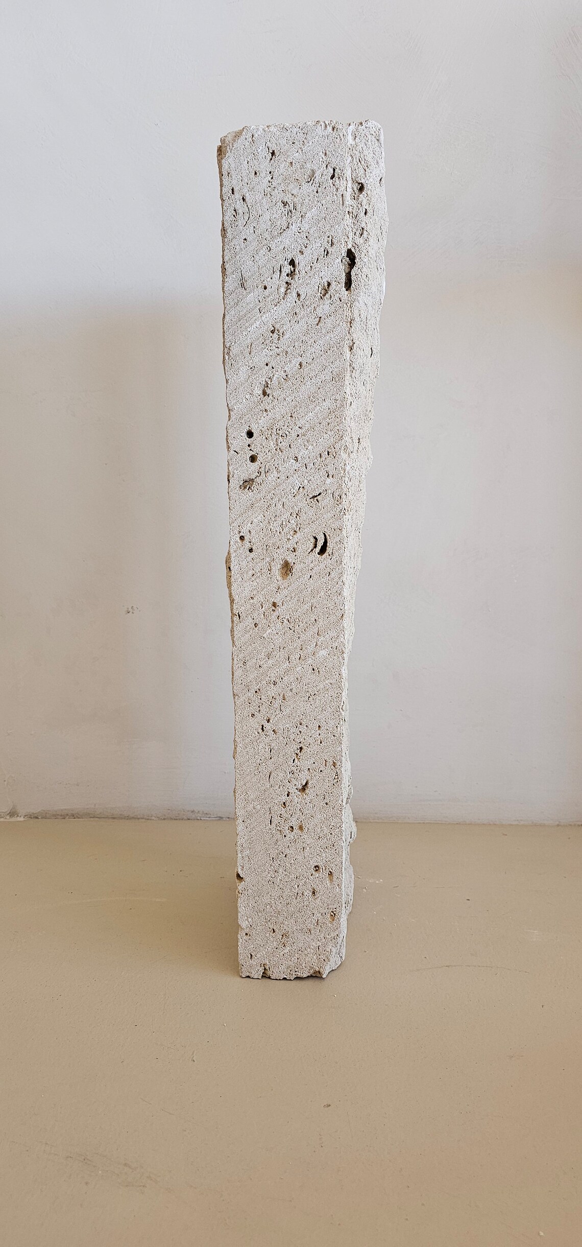 Limestone With Seashell Shells Imprint Pedestal Column - Etsy