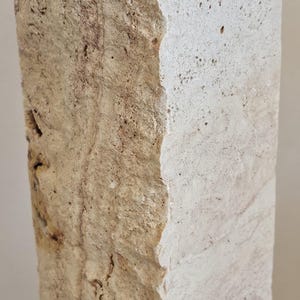 Travertine Pedestal Column - Plinth - Monolith - Solid Stone Block - Etsy