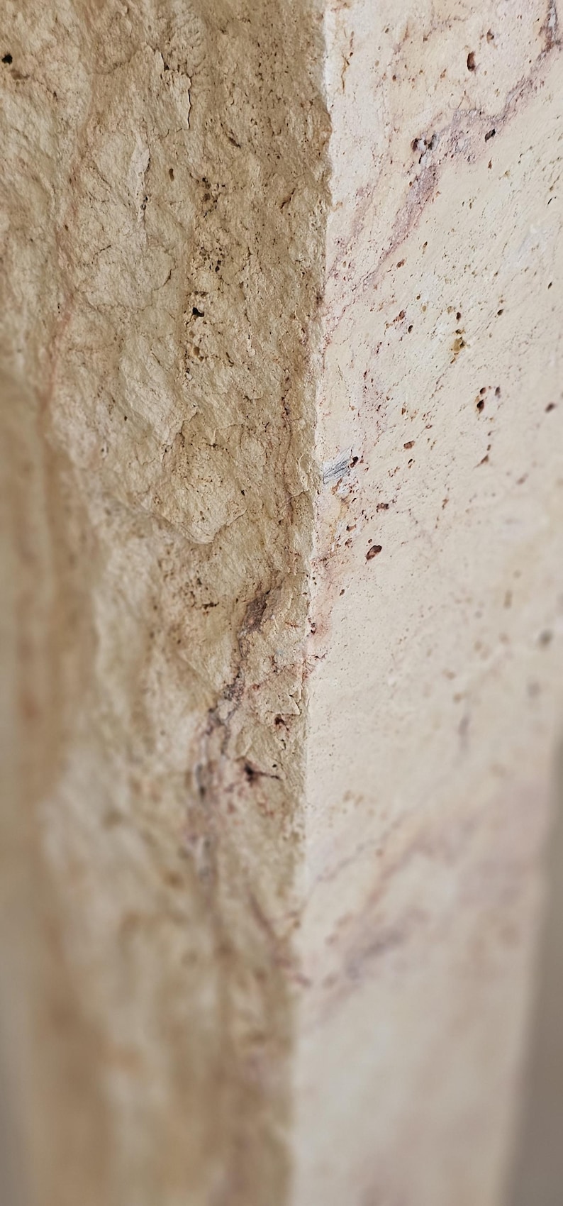 Travertine Pedestal Column - Plinth - Monolith - Solid Stone Block - Etsy