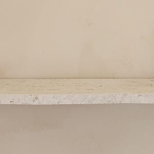 Raw Travertine Floating Shelf: Chiseled Edge Stone Slab - Etsy