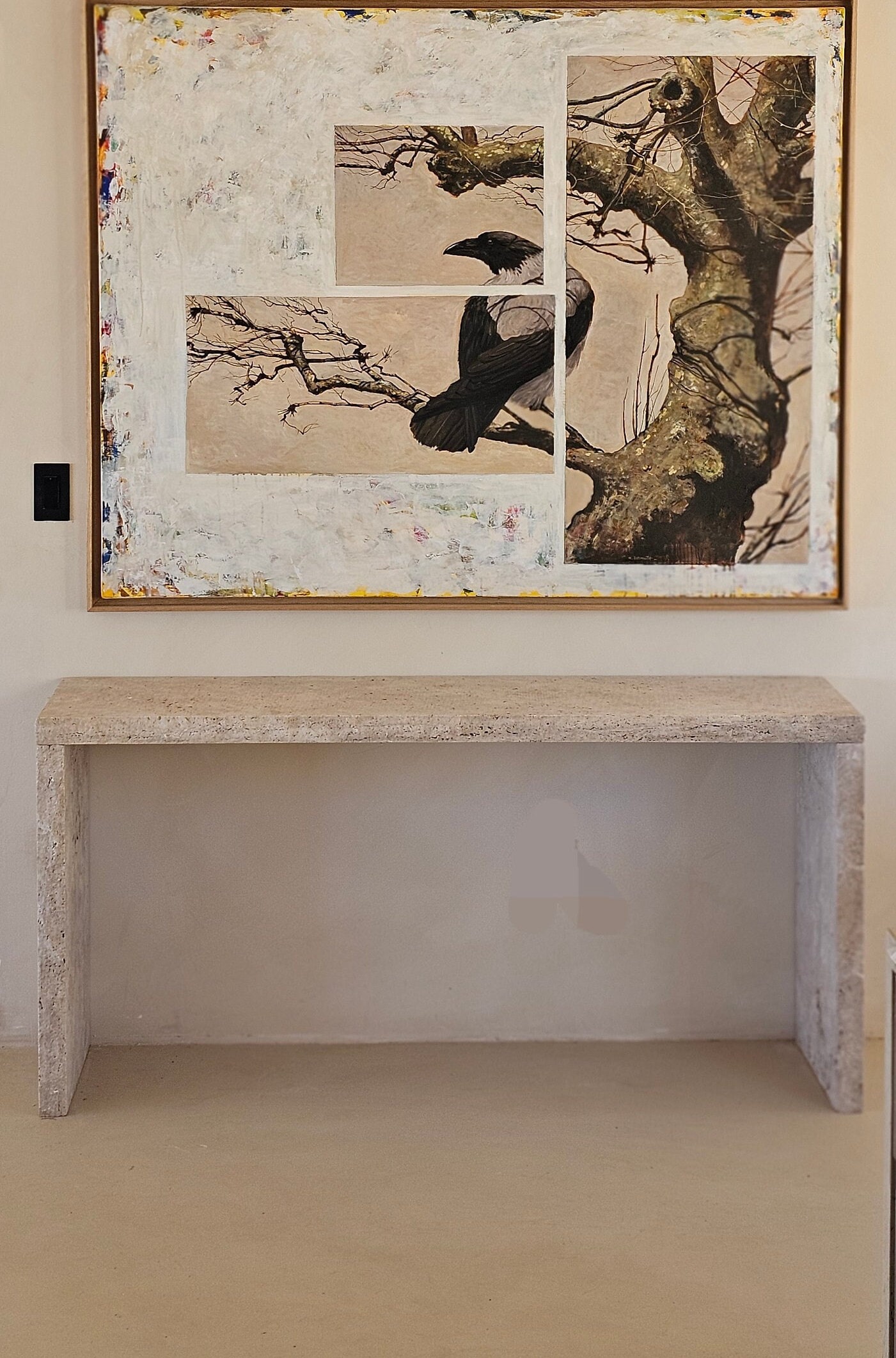 Travertine Stone Console Table - Etsy