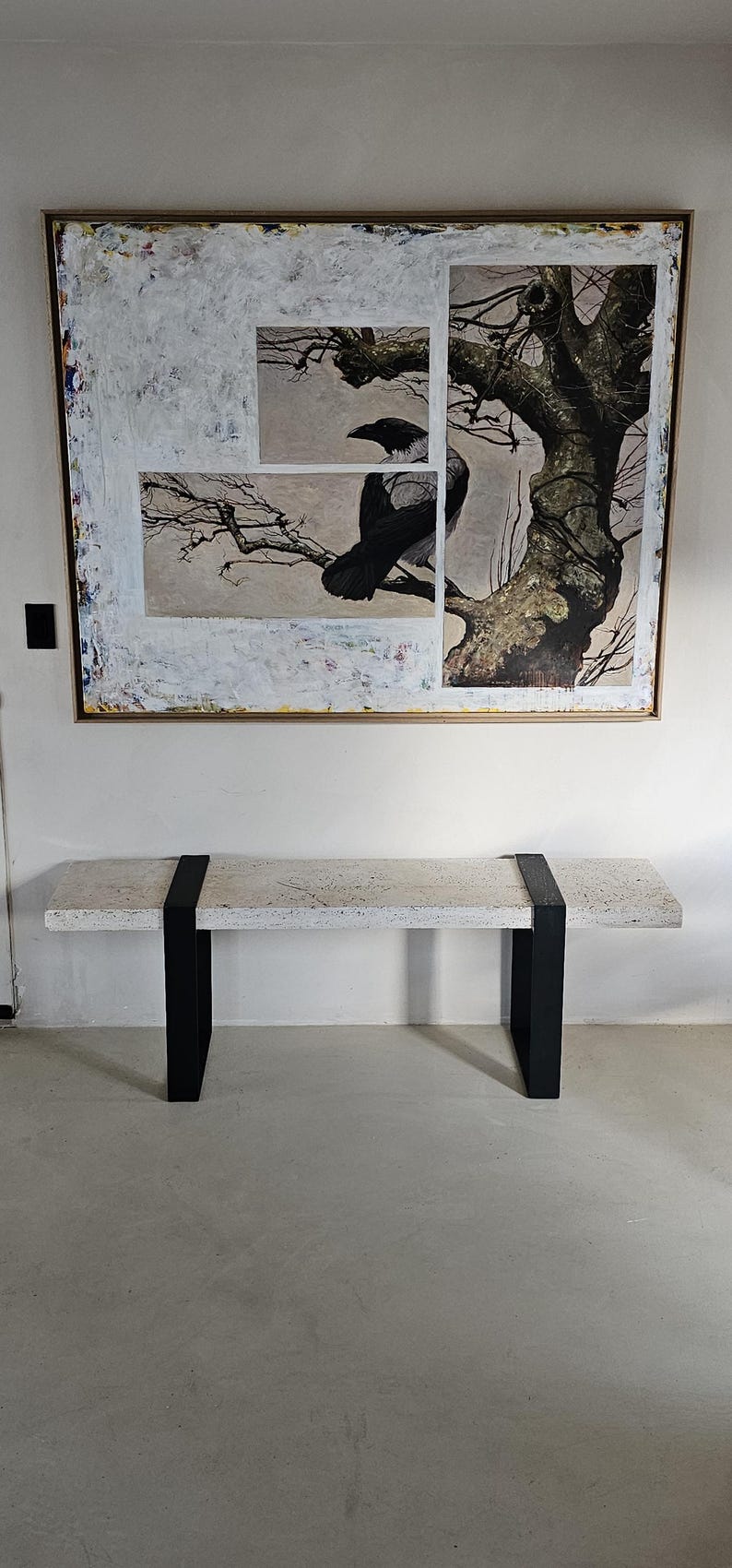 Travertine Bench - Etsy