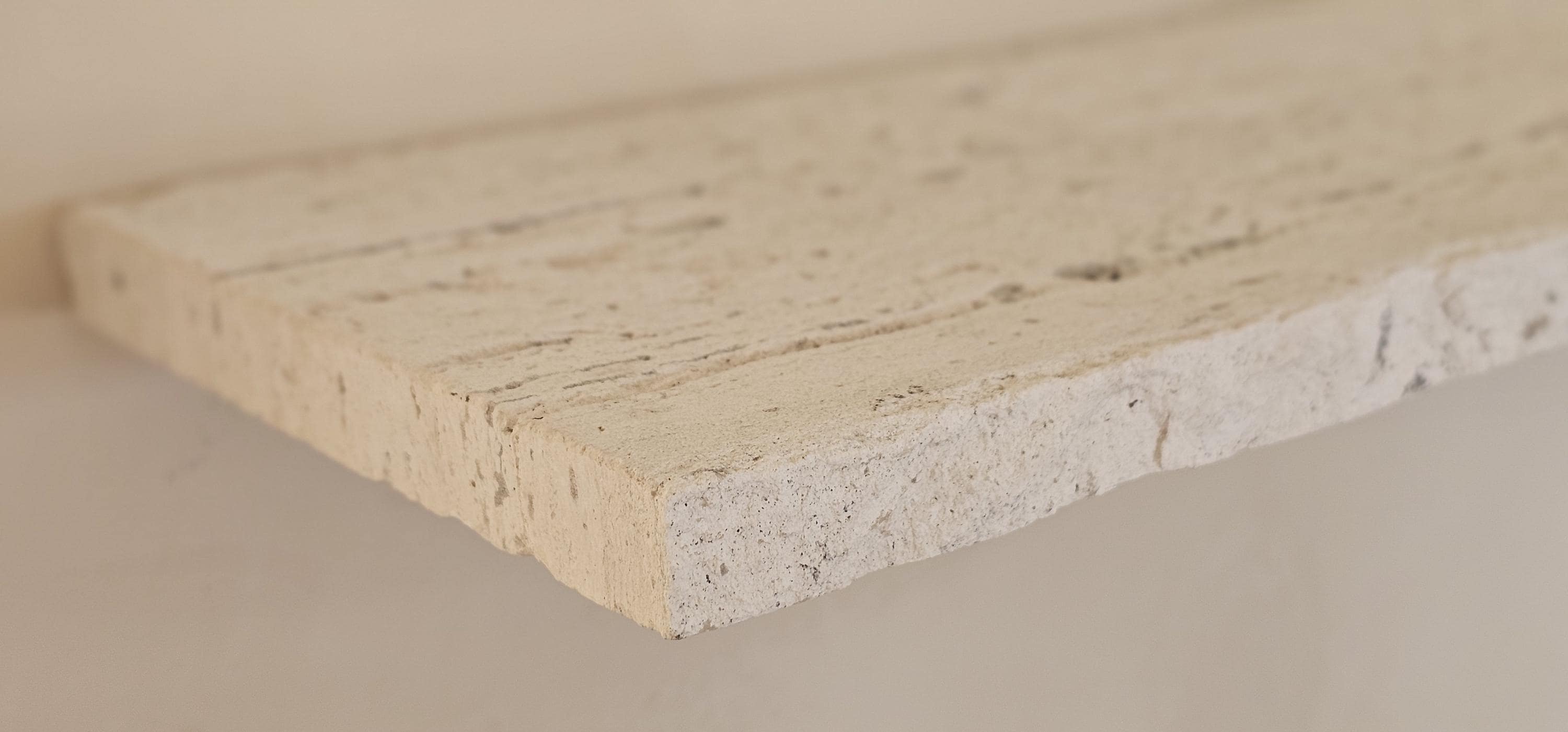 Raw Travertine Floating Shelf: Chiseled Edge Stone Slab - Etsy