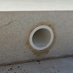 Limestone Floating Shelf With Chiseled Edges - Natural Stone Shelves ...