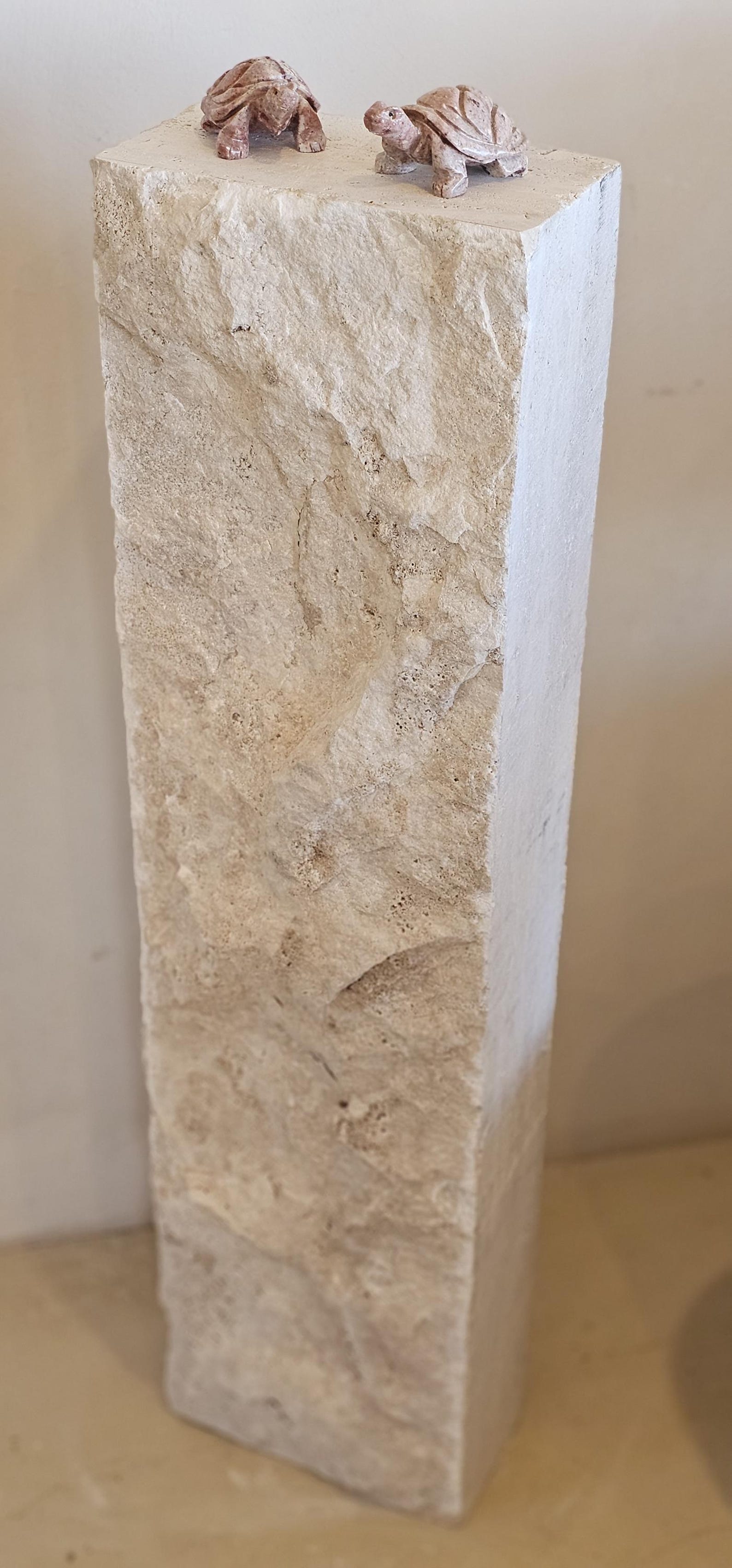 Travertine Pedestal Column - Plinth - Monolith - Etsy
