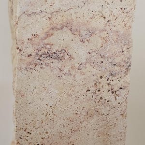 Travertine Pedestal Column - Plinth - Monolith - Solid Stone Block - Etsy