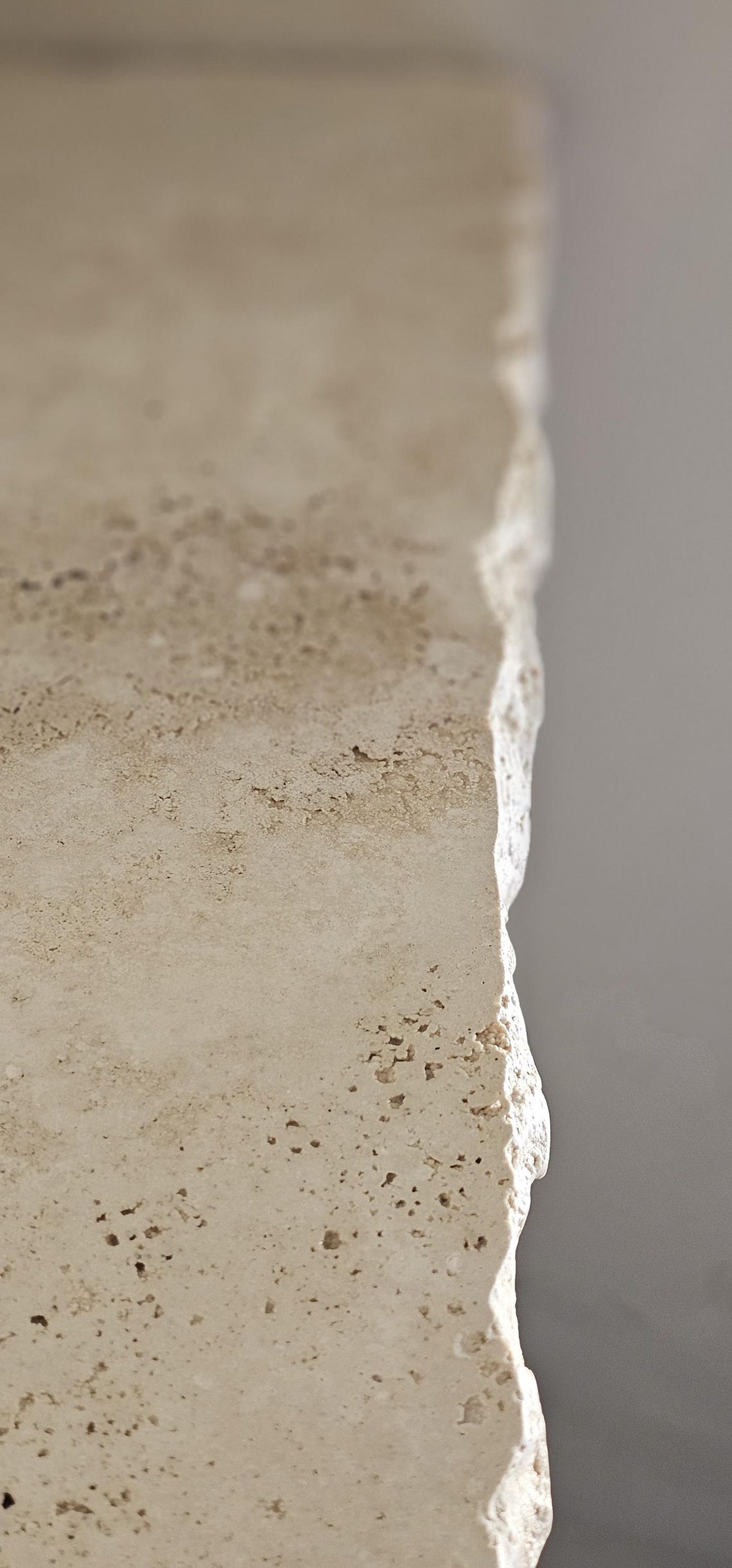 Travertine Floating Shelves, Custom Natural Travertine Chiseled Shelf ...