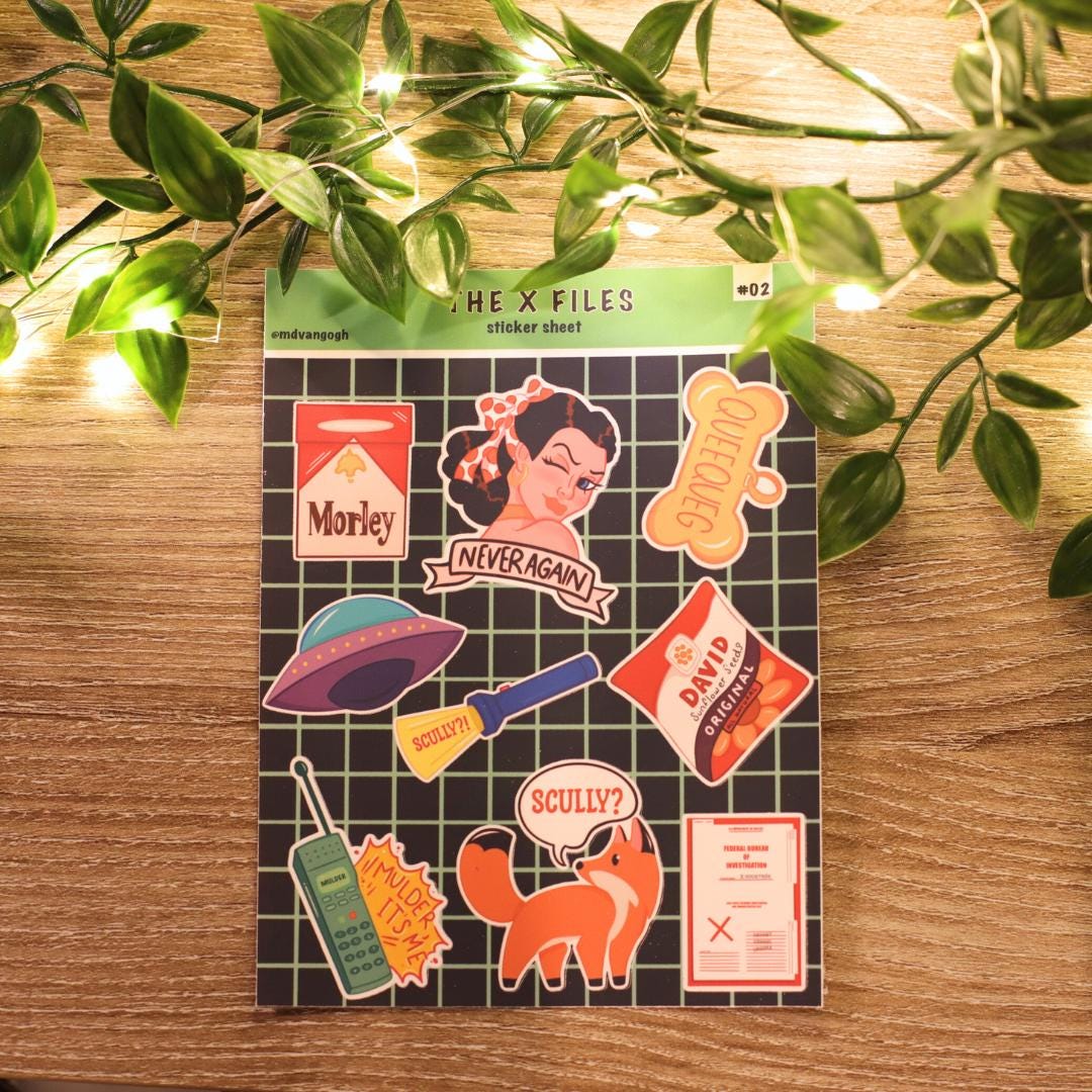 The X Files Sticker Sheet - Etsy