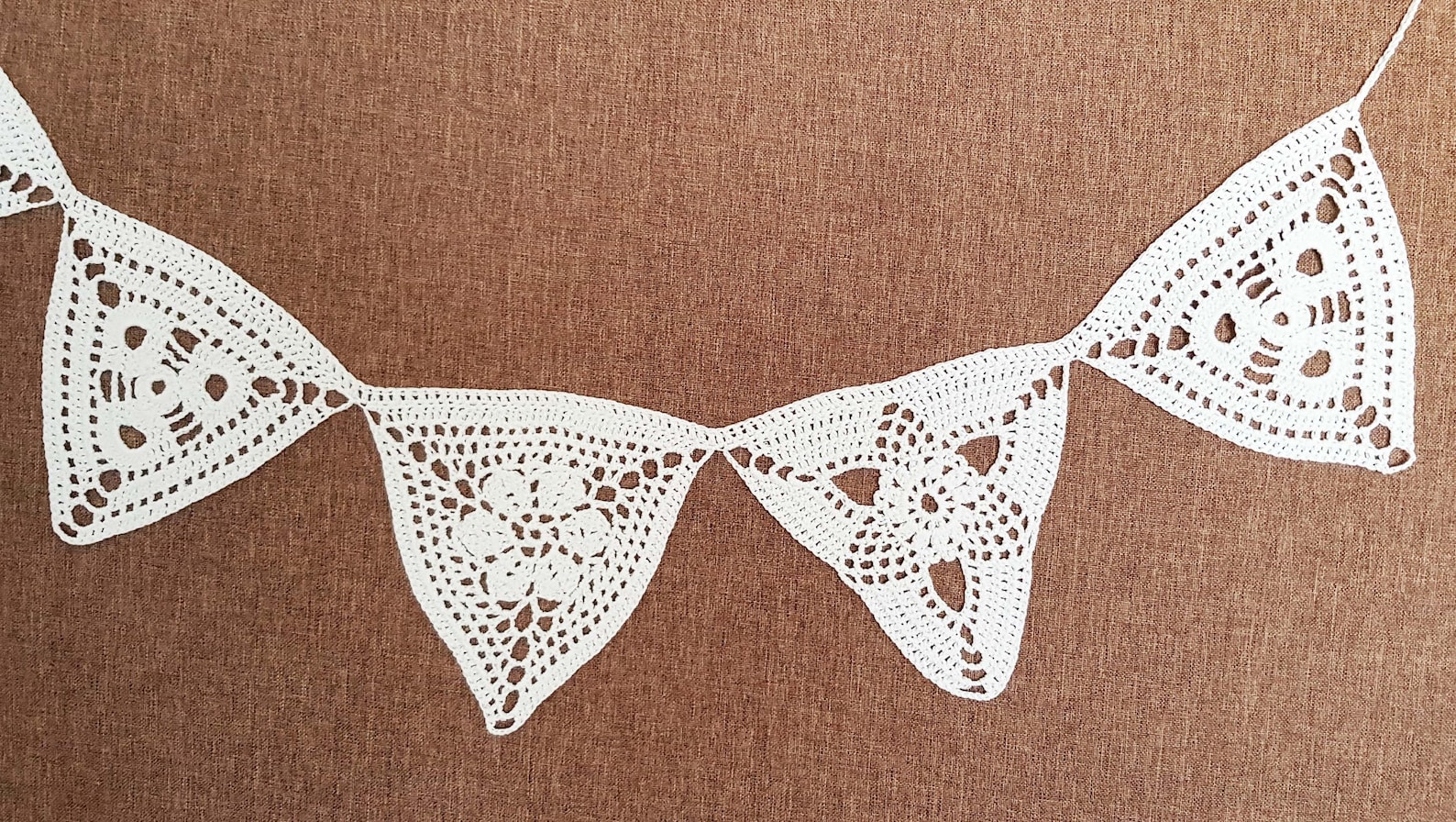 Bunting Garland, Wedding Decoration, Party Decor, Wall Hanging Garland ...