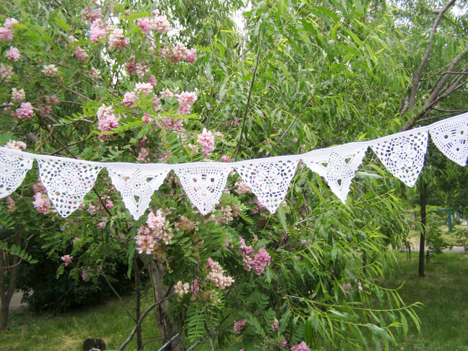 Bunting Garland, Wedding Decoration, Party Decor, Wall Hanging Garland ...