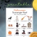 Printable Halloween Scavenger Hunt, Halloween Treasure Hunt, Halloween ...