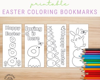 Printable Easter Bookmarks, Bookmarks for Kids, Printable Bookmark ...