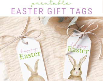 Editable Easter Gift Tags Printable Easter Party Favor Tags - Etsy