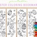 Printable Color Your Own Easter Bookmarks - Etsy