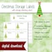 Printable Christmas Storage Bin Labels, Christmas Organization - Etsy