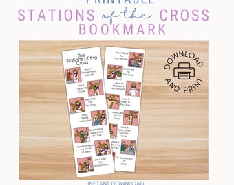 Printable Stations of the Cross Booklet for Kids to Color - Etsy