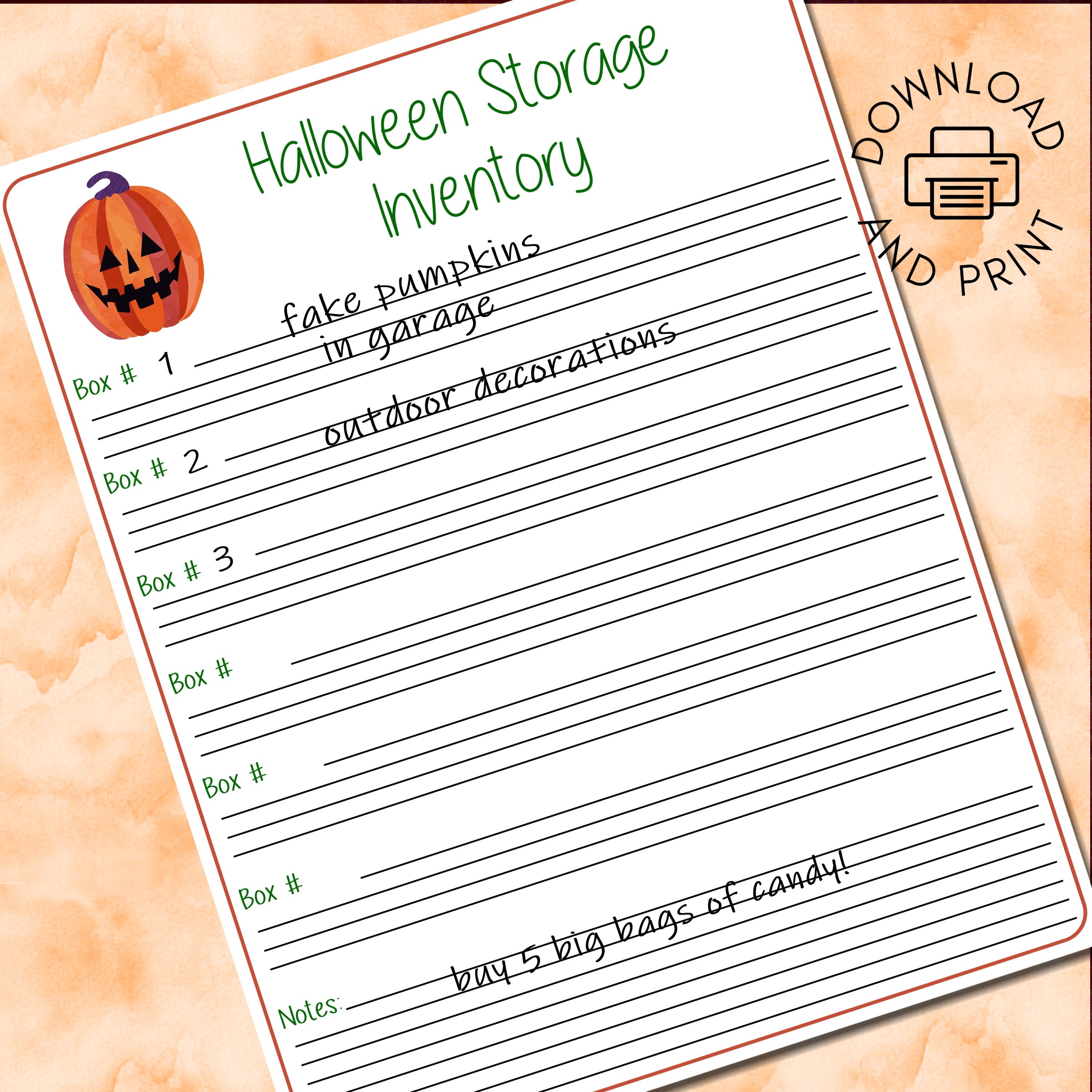 Printable Halloween Storage Bin Labels, Halloween Organization - Etsy