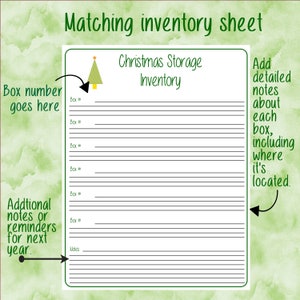 Printable Christmas Storage Bin Labels, Christmas Organization - Etsy