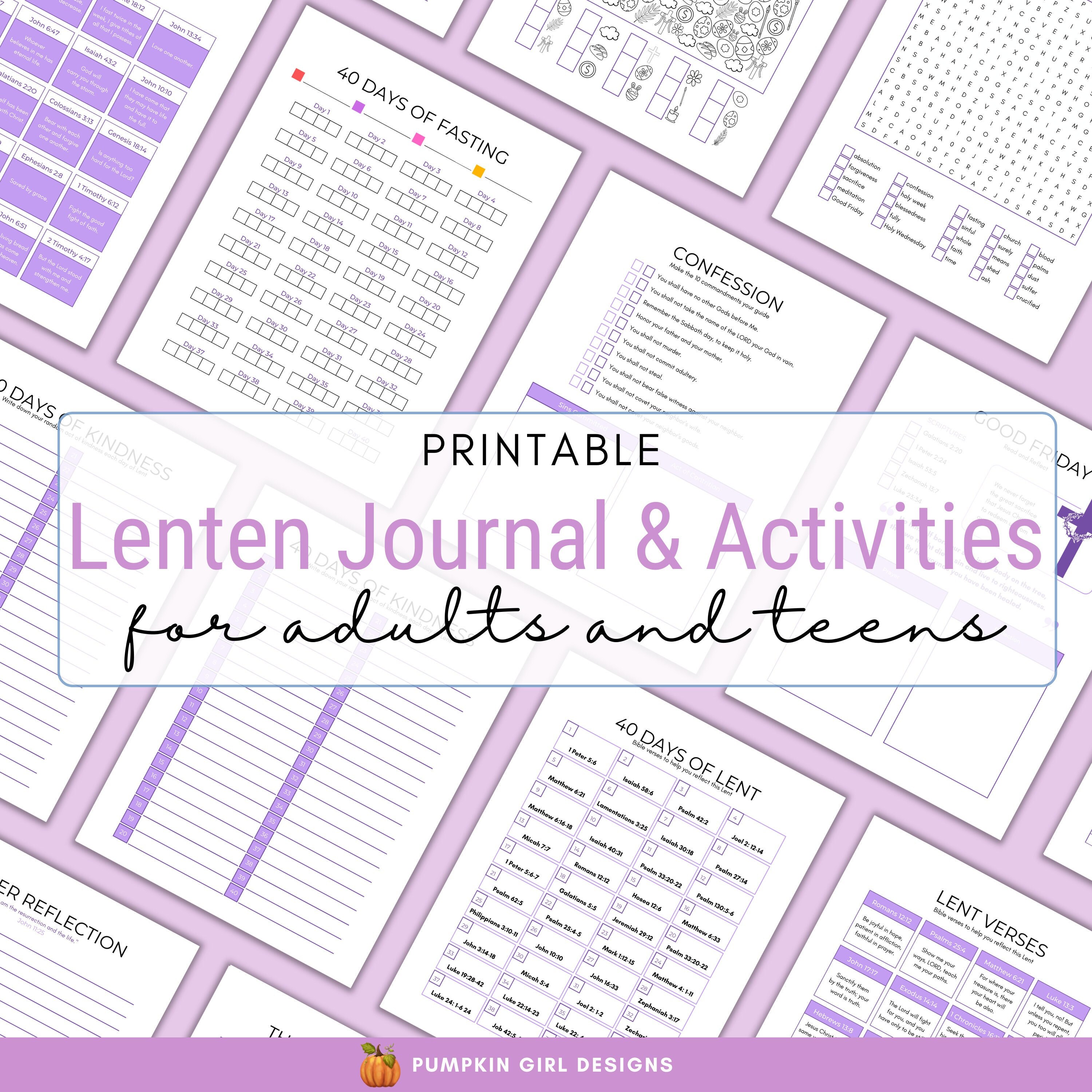 Printable Lenten Journal and Activities for Adults and Teens - Etsy