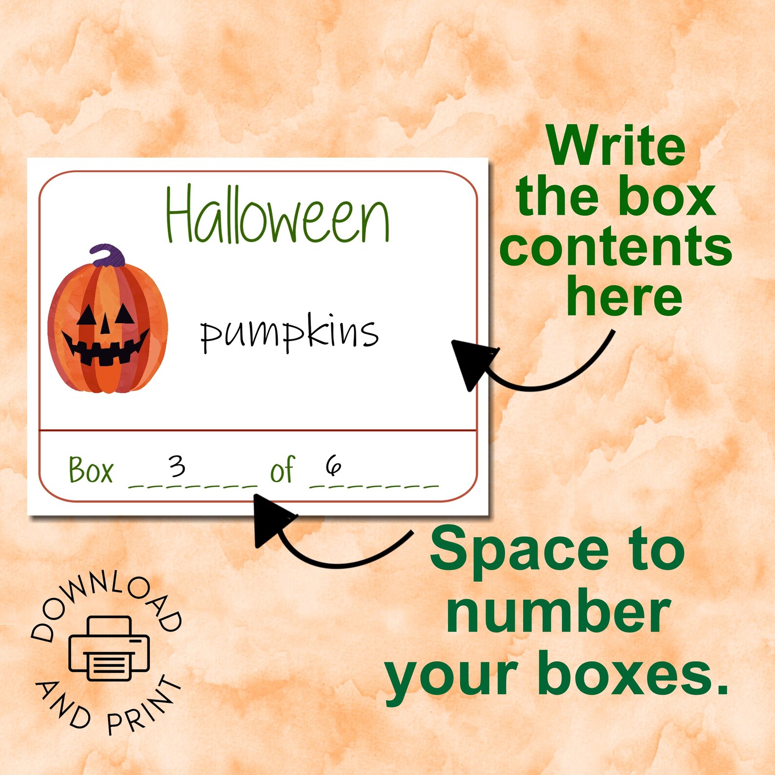 Printable Halloween Storage Bin Labels, Halloween Organization - Etsy