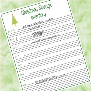 Printable Christmas Storage Bin Labels, Christmas Organization - Etsy