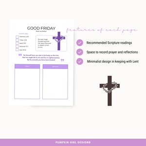 Ash Wednesday, Holy Week, Printable Lenten Journal Pages - Etsy