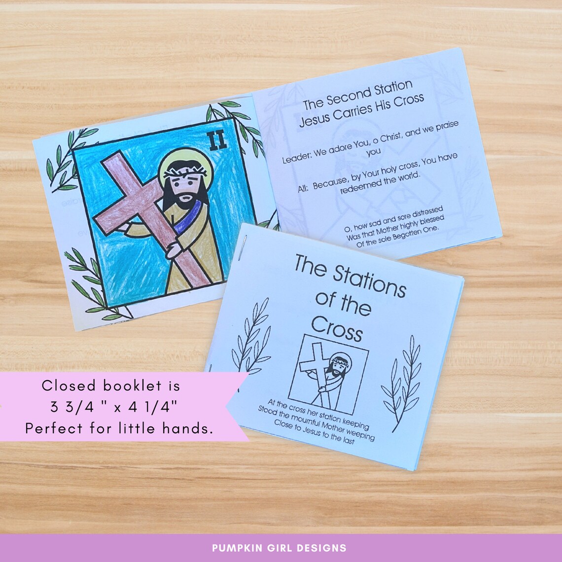 Printable Stations of the Cross Booklet for Kids to Color - Etsy