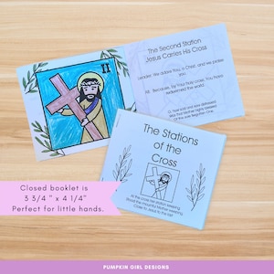 Printable Stations of the Cross Booklet for Kids to Color - Etsy